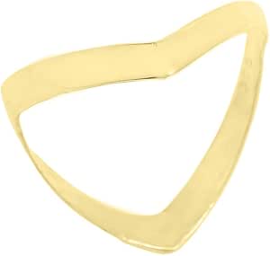 Amazon.com: Solid 10k Yellow Gold Plain High Polish Band Thumb Ring ...