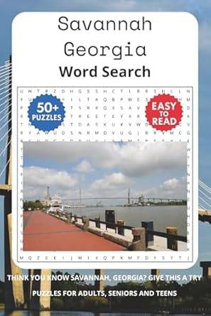 Savannah Georgia Word Search Puzzle Book: Word Searches with Easy to ...