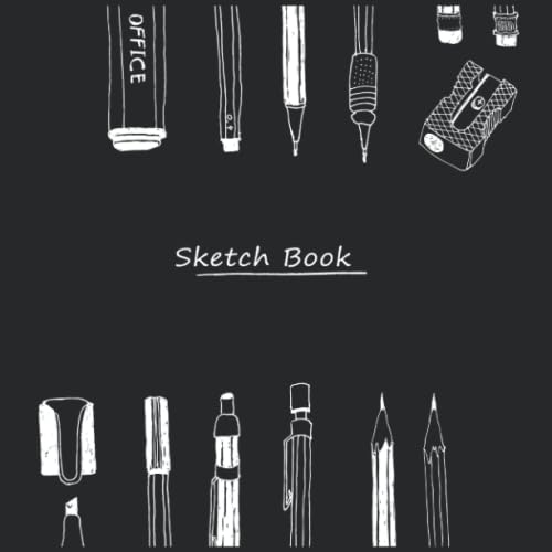 Sketch book: A Large Square Sketchbook with Blank Graph Paper and White ...