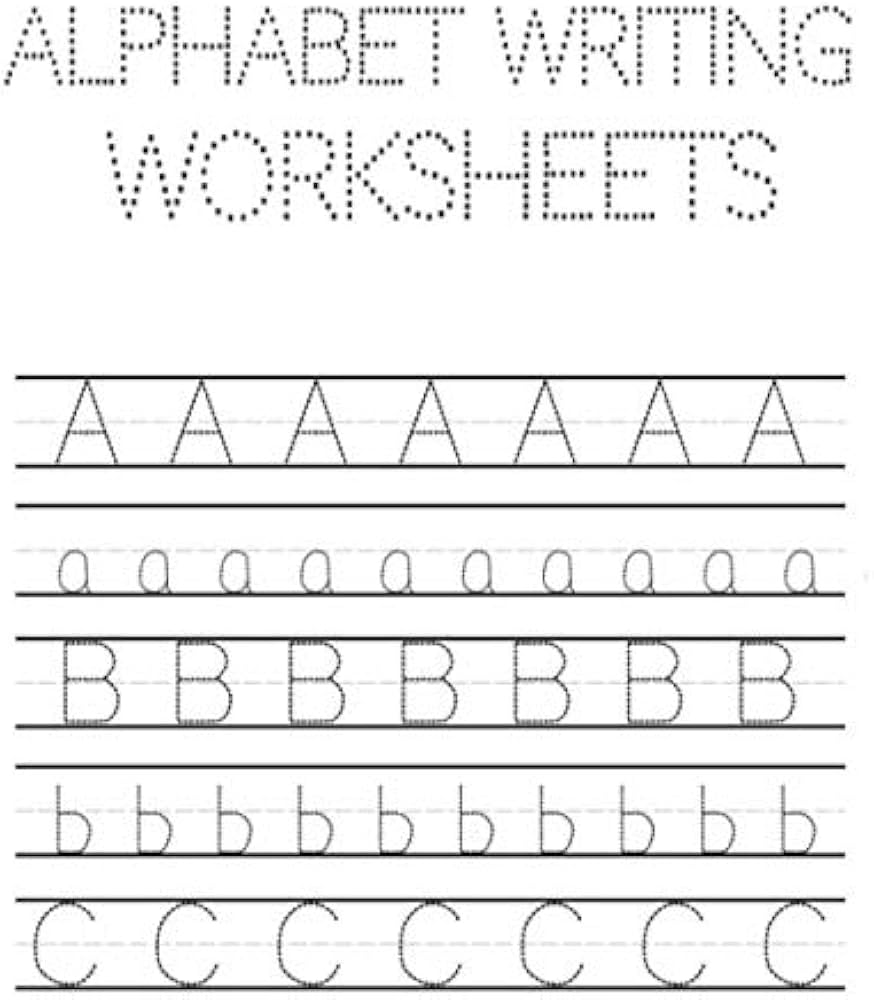 Write Abc Worksheet Alphabet Writing Practice Printables Kidpid