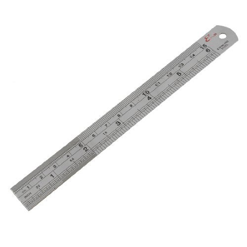 Alcoa PrimeCarpentry Stainless Metal 15cm 6" Dual Scale Straight Ruler ...