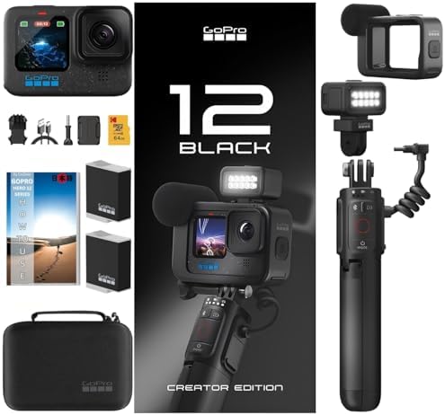 Amazon.co.jp: GoPro HERO12 Black Creator Edition Waterproof Action ...