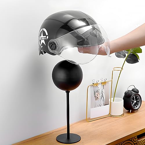 Helmet Rack, Freestanding Motorbike Helmet Display Rack, Space Aluminum ...