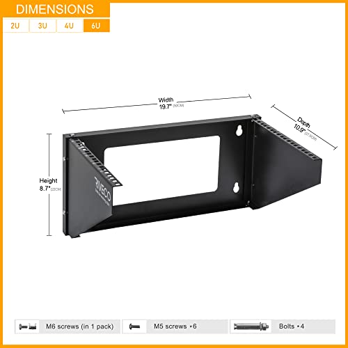 RIVECO Wall Mount Rack for Network| Reinforced Heavy Load 66-99 LBS ...
