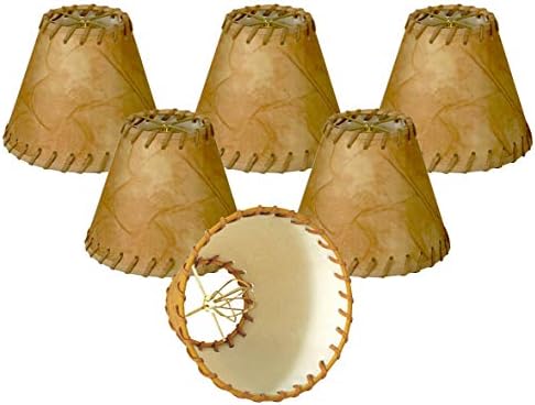 Royal Designs, Inc. CS-973-6-6 Faux Leather Empire Chandelier Shade ...
