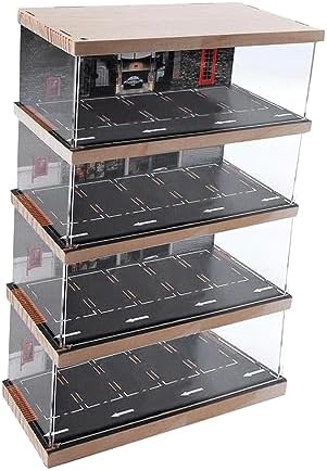 Amazon.com: 1/64 Diecast Car Display Case with Car Parking Scene, Car ...