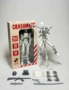 Buy Crashmate -3D Printed Poseable Action Figure (29 Joints, 52 Parts ...