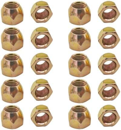 CGEAMDY 20 Pieces Wheel Nuts Tapered Collar 60°, Lug Rustproof Wheel ...