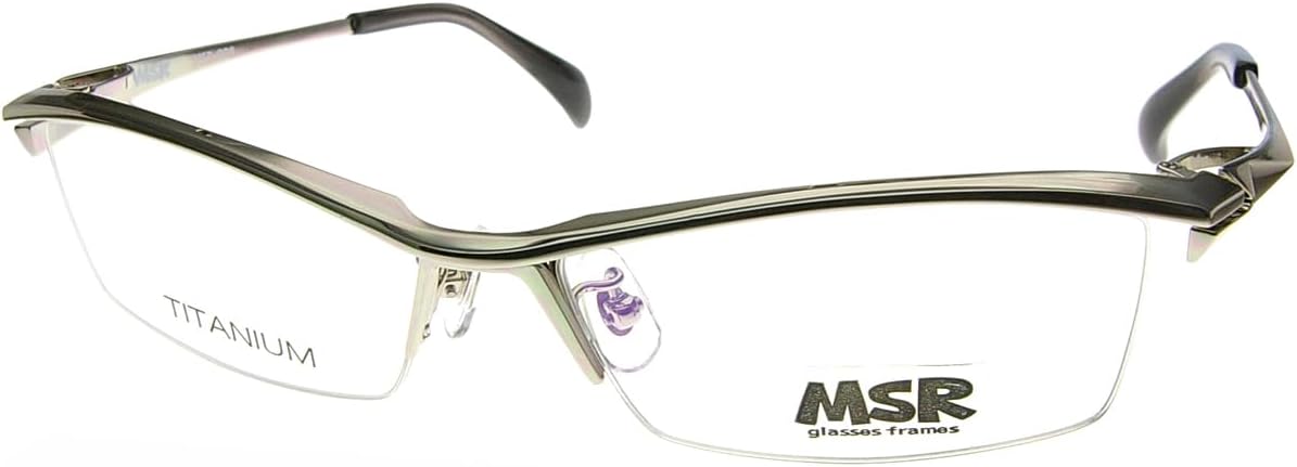 Amazon | MSR-008TITANIUM (ゴールド) | ノーブランド品 | 度付きメガネ