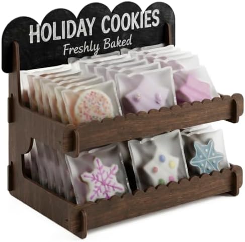 Amazon.com: HOTCAN Cookie Display Stand for Bakers & Vendors - Wooden ...