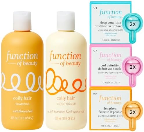 Amazon.com : Function of Beauty Coily Hair Shampoo + Conditioner (11 oz ...