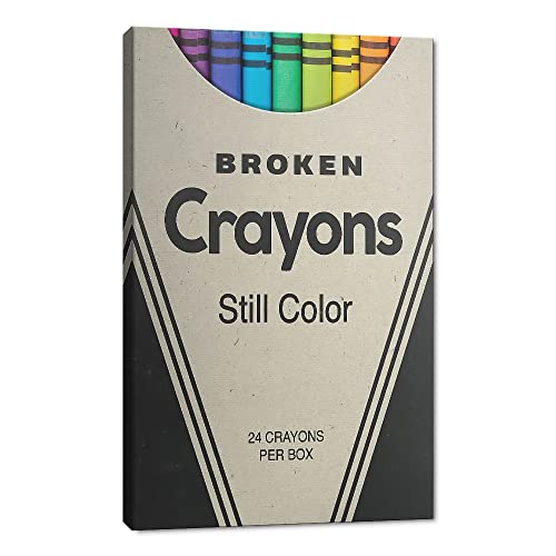 Yatsen Bridge Office Wall Art for Entrepreneur Broken Crayons - Want It All