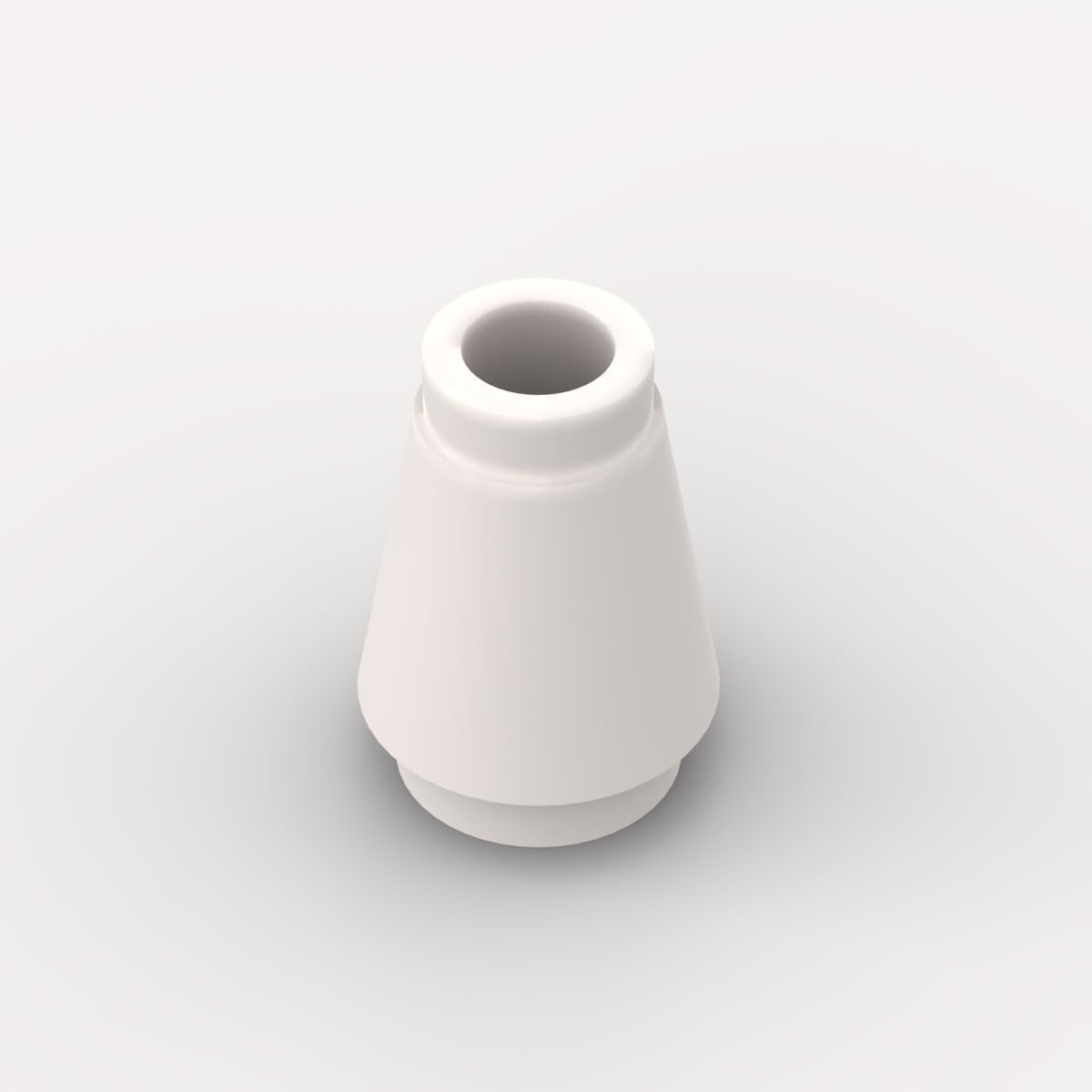 Amazon.com: Plwooyur Classic White Cone Bulk, Cone 1x1 with Top Groove ...