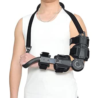 Buy Doukom Hinged Elbow Brace. Adjustable Telescoping ROM Post Op Arm ...