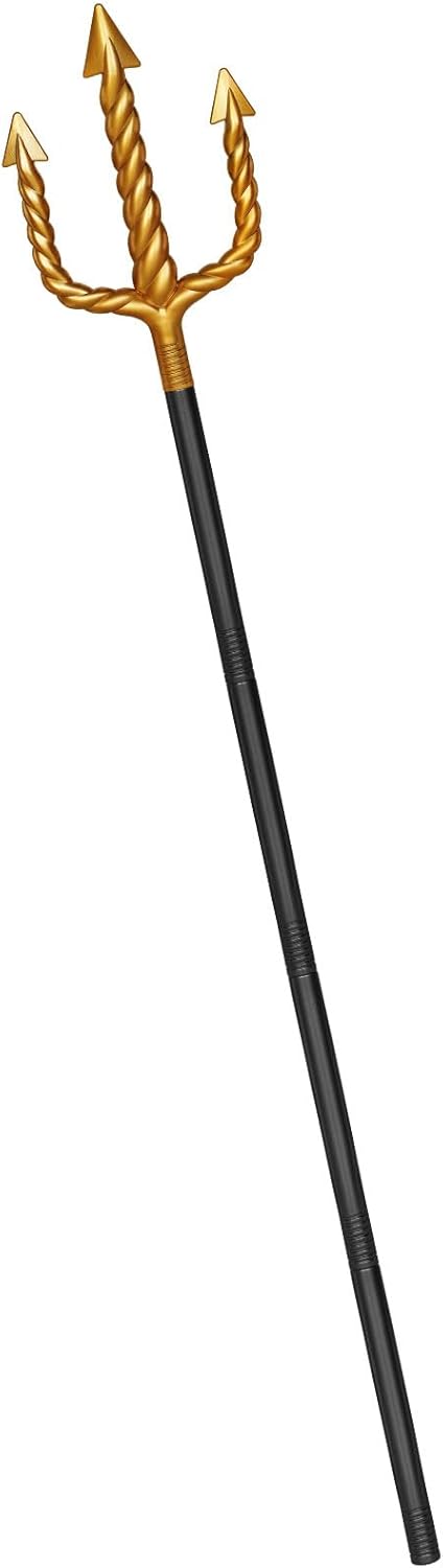 Amazon.com: Gold Trident 54In King Neptune Trident Costume Accessory ...