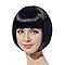 Amazon.com: FREE BEAUTY Blonde Bob Short Cosplay Flapper Wig-Straight ...