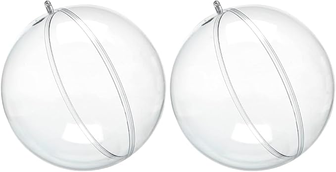 Rayher Clear Fillable Plastic Ball for Seasonal Crafts, Large ...