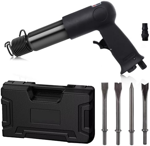 Amazon.com: Long Barrel Air Hammer Kit, Includes 4 Types of Chisels ...