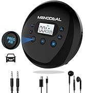 Amazon.com: CD Player Portable, MONODEAL Dual Stereo with CD Player ...