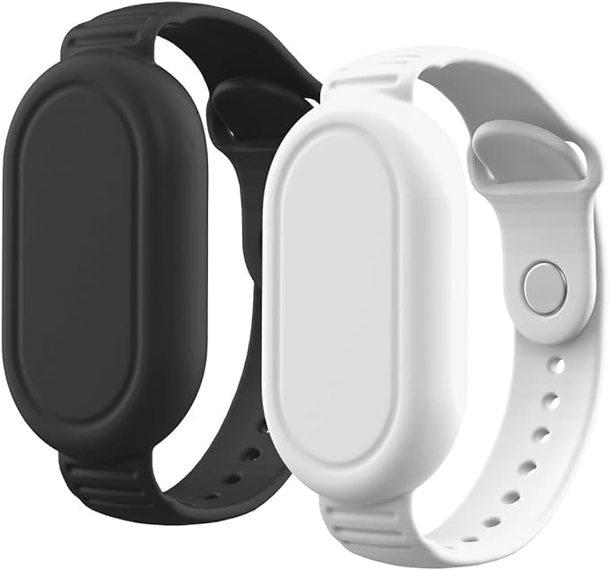 2 Pack Smart Tag 2 Bracelet - Waterproof, Silicone Wristband Compatible ...