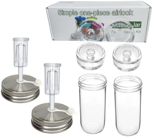 Amazon.com: YOBNKU 2 set Complete Fermentation Kit，2 Fermenting Mason ...