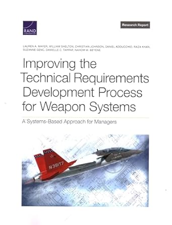 Buy Improving the Technical Requirements Development Process for Weapon ...