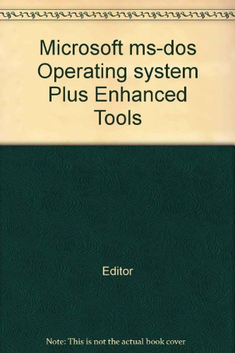 Amazon.co.jp: Microsoft ms-dos Operating system Plus Enhanced Tools : 本