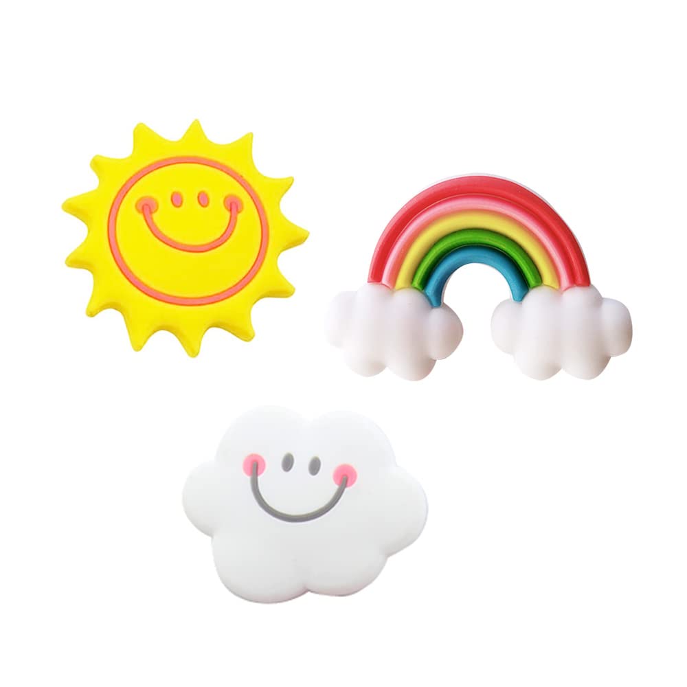 Cartoon Sun And Rainbow