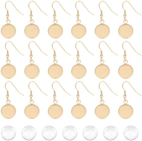 UNICRAFTALE 12 Paar DIY Rohlinge Ohrring Herstellung Set 12 mm Tablett ...