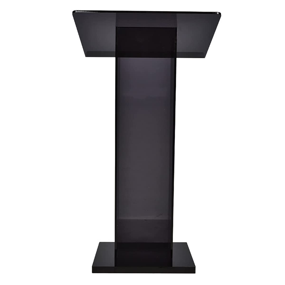 Buy ZEELYDE Lectern Podium Stand,Media Podium Table Black Transparent ...