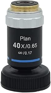 Objetivo do microscópio 195 Plano Infinito Objetivos Acromáticos 4X 10X ...