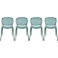 Amazon.com: 2xhome Set of 4 Modern Pool Patio Chairs, Plastic Armless ...