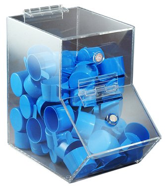 Acrylic Dispensing Bin, with Magnetic Door, Medium, 6.25 x 10.5 x 9.5 ...