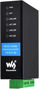 Amazon.com: Waveshare RS232 RS485 to RJ45 Ethernet Serial Server, RS232 ...