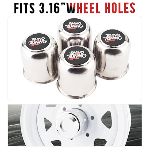 Snapklik.com : RTrhinoTuning 4PCS 3.19 81mm Stainless Steel Wheel ...