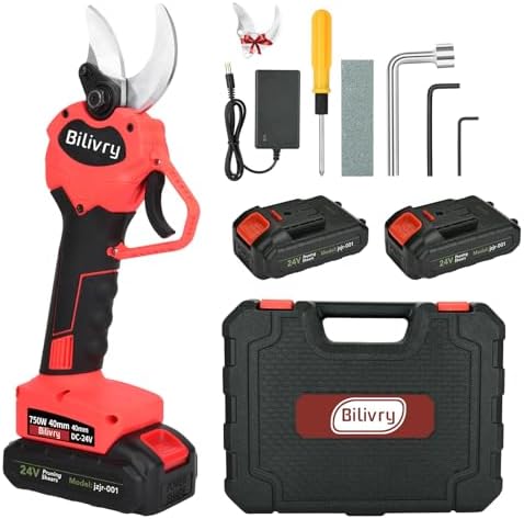 Electric Pruning Shears, Cordless Secateurs Max 40mm Cutting Diameter ...