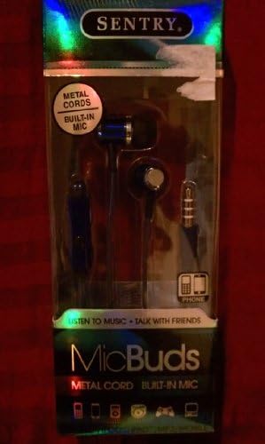 Sentry Industries Inc. HM375 MicBuds Metal Stereo Ear Buds With Built ...