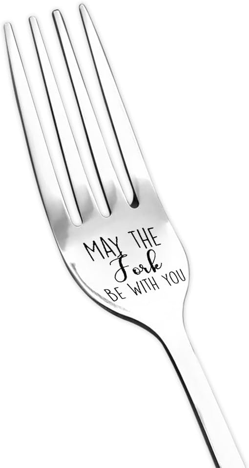 Amazon.com: May The Fork Be With You Fork Funny Dinner Forks Couple ...