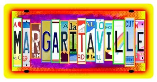 Amazon.com: WORLD'S GREATEST LICENSE PLATES! Margaritaville 5 O'Clock ...