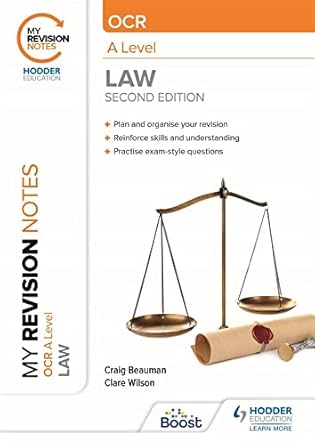 My Revision Notes: OCR A Level Law Second Edition: Amazon.co.uk ...