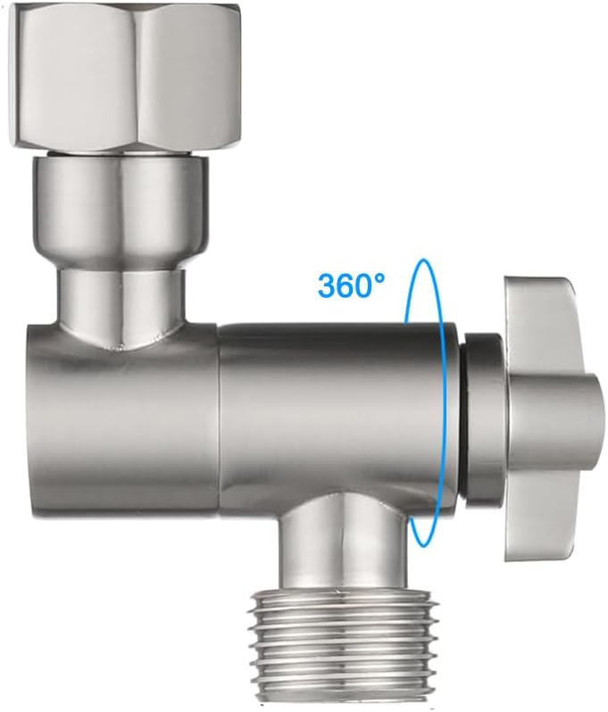 Shower Head Swivel Ball Adapter, ZESE 1PCS Adjustable Universal Shower ...