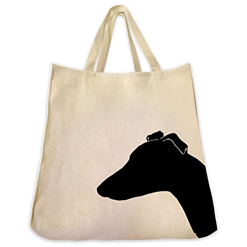 Amazon.com: Whippet Dog Portrait Silhouette Design Extra Large Eco ...