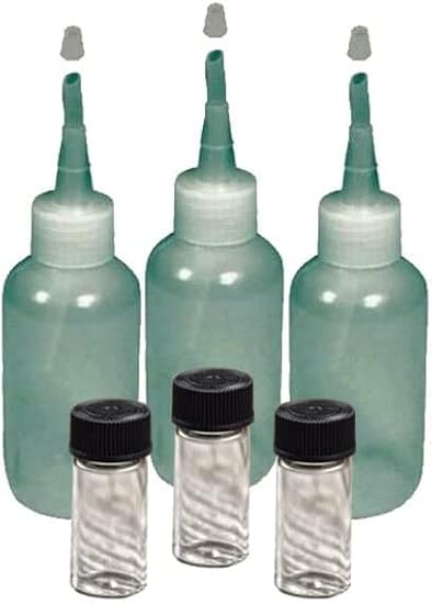 Amazon.com : Sluice Monkey(3 4oz Sniffer Bottles and (3) Glass Vial for ...