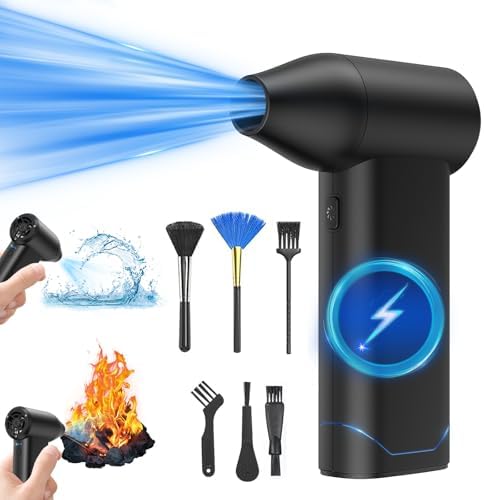 Amazon.com: Compressed Air Duster, Mini Blower Turbo Fan 350000RPM ...