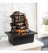 Amazon.com: GOSSI Themed Coral Shell Fountain Tabletop Home Décor ...