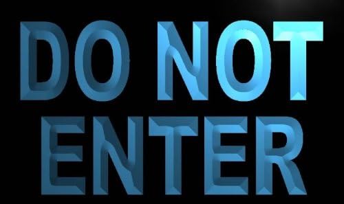 ADVPRO Do Not Enter LED Sign Neon Light Sign Display m808-b(c) - Amazon.com