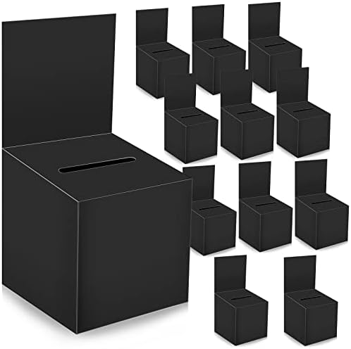 Uniclife 6 Pack Ballot Box with Slot Suggestion Box Raffle Box Donation ...