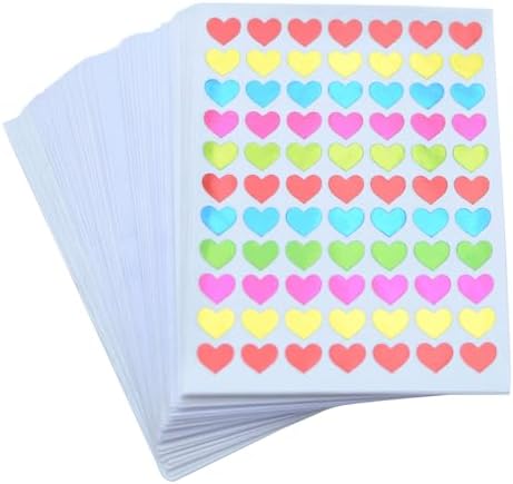 Amazon.com: 1410 Pcs Red Heart Stickers, Small Heart Stickers Self ...