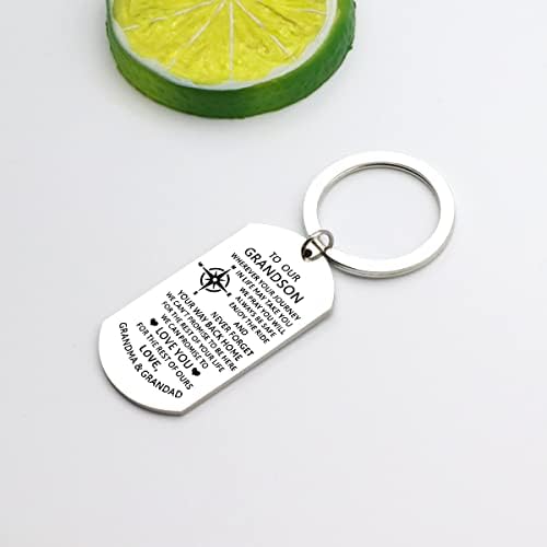 HULALA To Our Grandson Keyring Key Ring Gifts From Grandparents For Men ...
