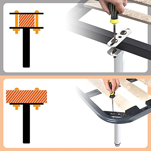 Cohentbliss Adjustable Legs T-Shaped Support Leg Height Adjustable Base ...